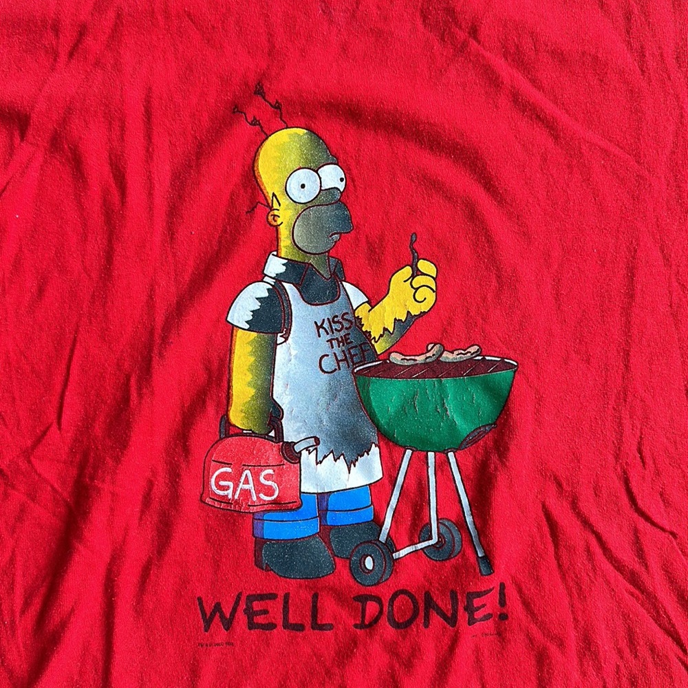 Vintage 2002 Homer Simpson “Well Done” T-Shirt Size Xl - Gem